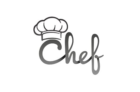 크리 에이 티브 요리사 모자 상징 텍스트 글꼴 편지 로고 벡터 아이콘 일러스트 레이 션 모자 모자류에 대한 스톡 벡터 아트 및 기타 이미지 모자 모자류 요리사