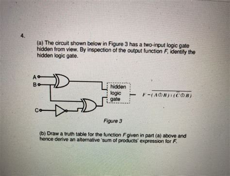 Solved A The Circuit Shown Below In Figure 3 Has A
