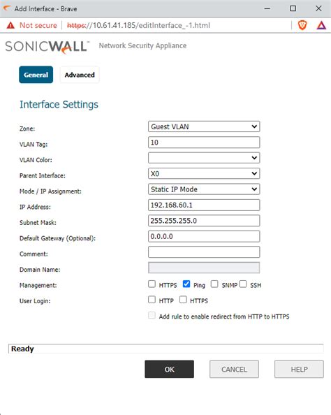 configure guest vlan in the tz firewall for guest users to access