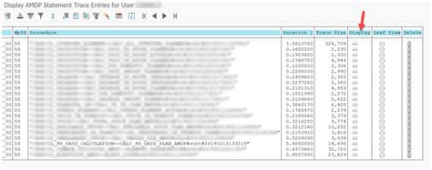 Amdp Statement Performance Trace Sap Community