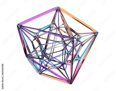 Abstract Colorful Structure 3d Render Stock Illustration Adobe Stock