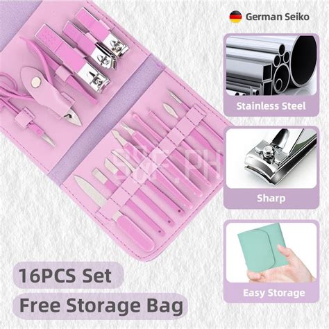 Sandf 1612pcs Manicure Set Cutics Care Tool Stainless Steel Professional