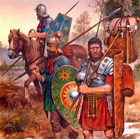 Roman Soldiers Fighting Back To Back