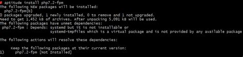 How Did I Fix Php72 Fpm Depends Systemd But It Is Not Installable