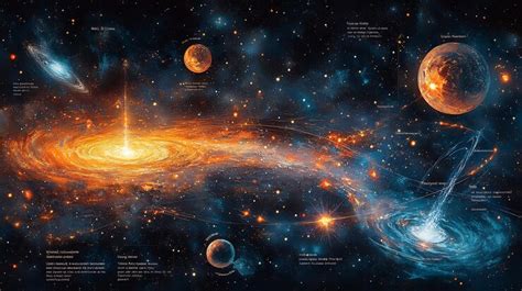 Illustrated Mind Map Quantum Gravity Theory Including String Theory