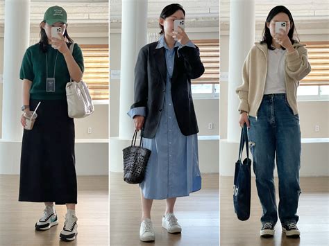 봄 여름 사이 66 77에디터의 현실 데일리룩 출근룩 돌려입기 더 케이커