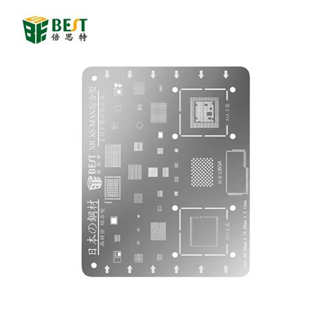 最佳日本钢ic芯片bga reballing stencil焊接模板适用于iphone x 8 7 6s 6 plus se 5s 5c 5主板高品质