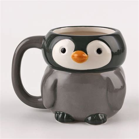 Penguin Shaped Ceramic Mug