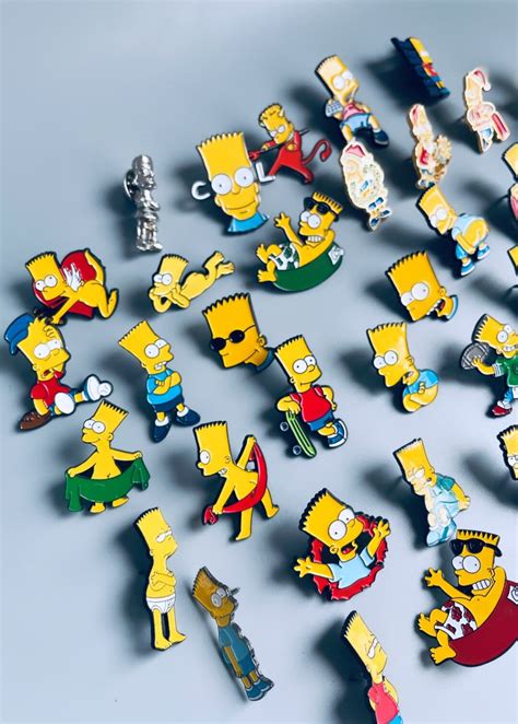 Vintage Bart Simpson Enamel Pin Badges Choose Your Own 90s Bart