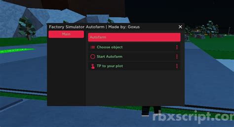 Factory Simulator NEW GUI FARM Scripts RbxScript