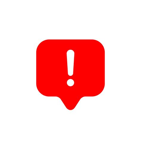 Warning Exclamation Mark Icon Sign Symbol Isolated On Speech Bubble 14715973 Vector Art At Vecteezy