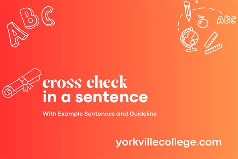 How To Use Cross Check In A Sentence Easy Examples
