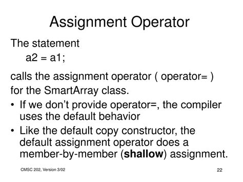 Ppt Copy Constructors And Overloaded Assignment Powerpoint