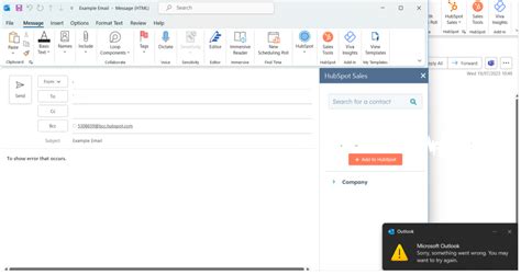 Solved Hubspot Community Outlook Error Sending Emails With Hubspot