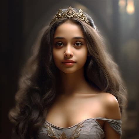 Premium Ai Image Teenage Princess Fantasy Portrait