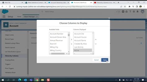 What Is Hierarchy Columns In Salesforce Youtube