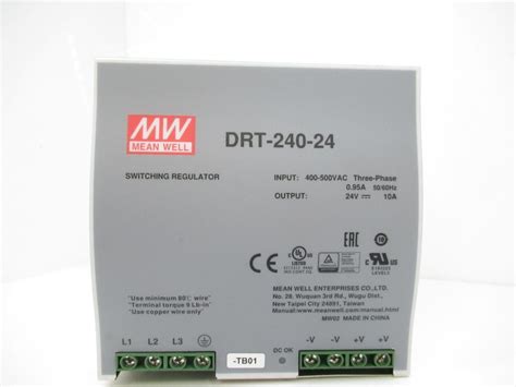 Mean Well DRT-240-24 Power Supply - PCM SURPLUS WORLD