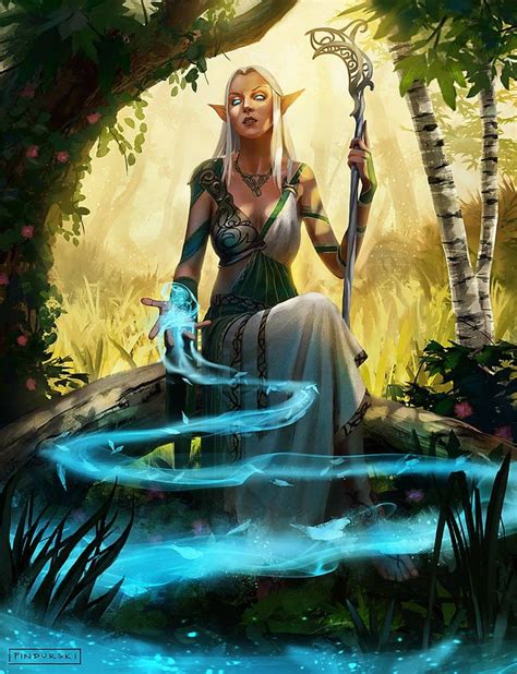 Magic Elf Fantasy Art Elf Summoner Wood Elf Spellweaver Fantasy Elves