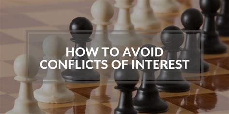 how to avoid potential conflicts of interest wordvice
