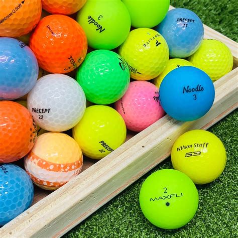 Assorted Color Mix Used Golf Balls Shaggy Golf Balls
