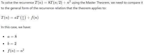 Use Masters Theorem To Give Tight Asymptotic Bounds For The Recurrence