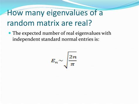 Ppt Random Polynomials And Random Matrices Powerpoint Presentation Id