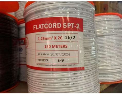Wiremax 150 Meters 1 Roll Flat Cord Wire 142 20mm2x2c And162 And182