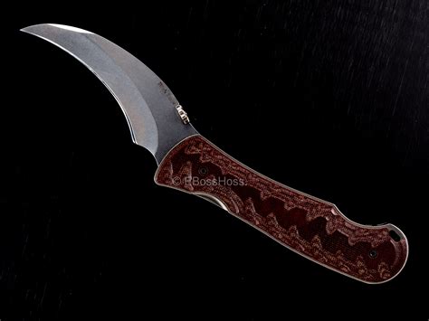 Rick Lala Custom Elvia Grande Folder Ebosshoss Knives