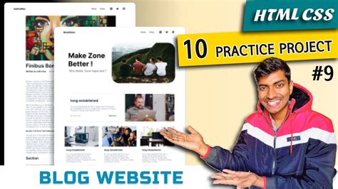 9 blog website html css html css 10 practice projects for beginners