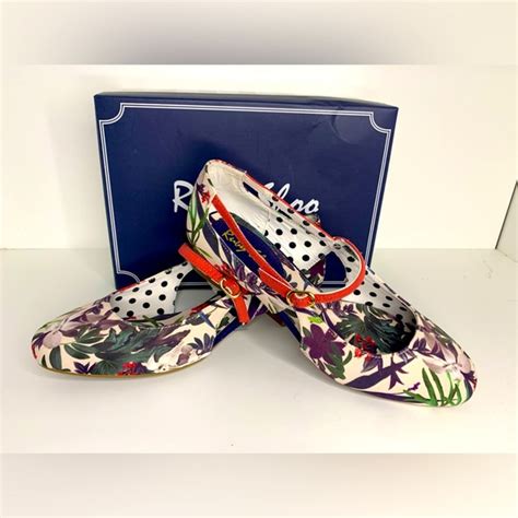 Ruby Shoo Shoes Ruby Shoo Iris Sage Floral Print Heel Size 7 Poshmark