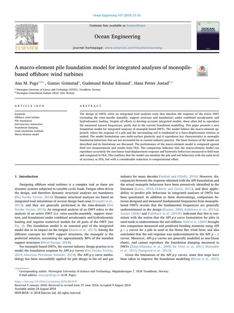 A Macro Element Pile Foundation Model For Integrated Analyses Of