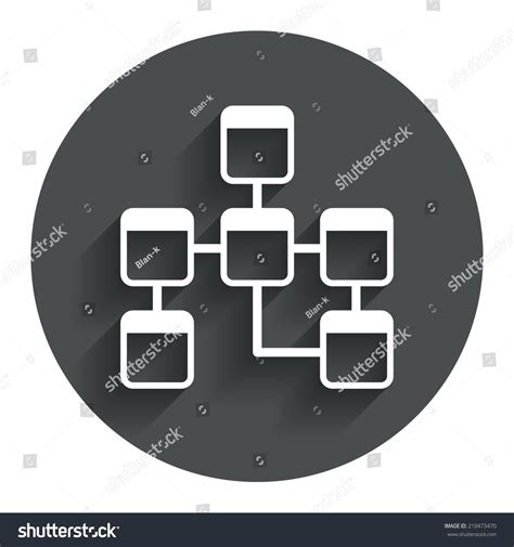 Database Sign Icon Relational Database Schema ภาพประกอบสต็อก 210473470