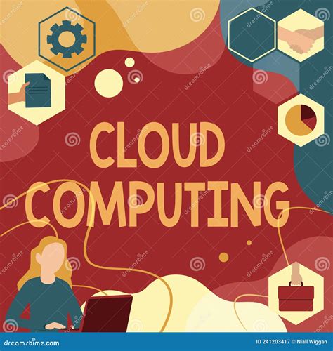 Conceptual Caption Cloud Computing Word For Use A Network Of Remote