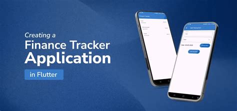 creating a finance tracker application in flutter geeksforgeeks