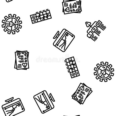 Risk Analyst Business Seamless Pattern Vector Stock Vector Illustration Of Manage Plan 294498542