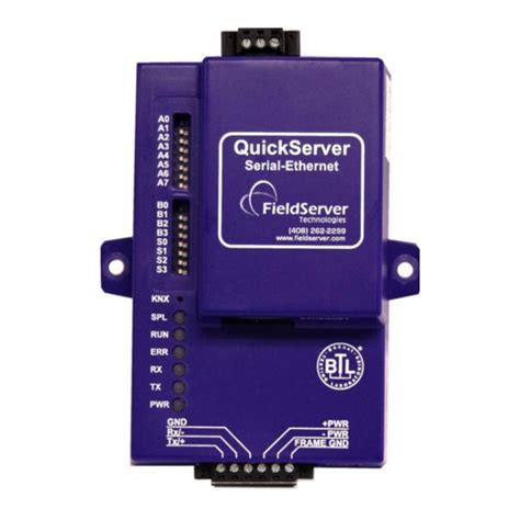 Fieldserver Quickserver 12 0 Series Startup Manual Pdf Download