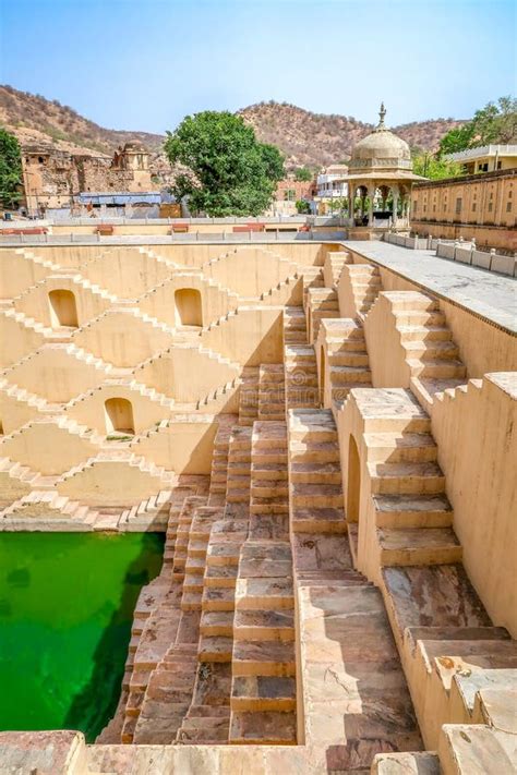 Panna Meena Ka Kund Step Well Jaipur Rajasthan India Stock Image