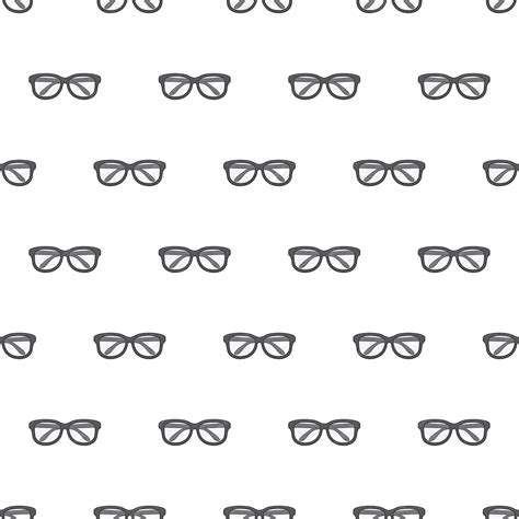 Premium Vector Eyeglasses Seamless Pattern Black Glasses Theme
