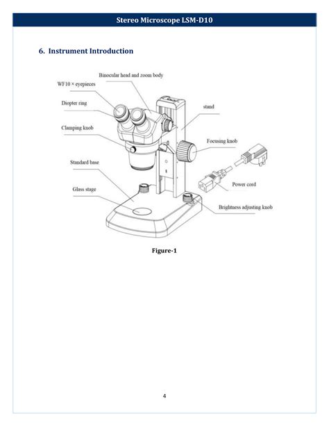 Stereo Microscope Lsm D10 Operating Manual Labtron