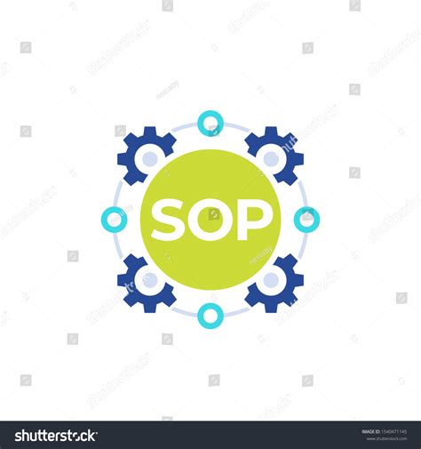 Sop Icon Standard Operating Procedure Flat 库存矢量图免版税 Shutterstock