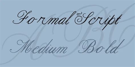 Formal Script Font Upfonts