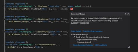 IOBinding Sometimes Throw Exception Issue Microsoft Onnxruntime GitHub