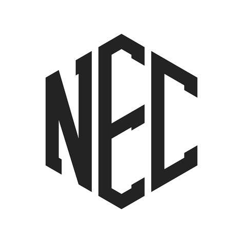 Premium Vector Nec Logo Design Initial Letter Nec Monogram Logo Using