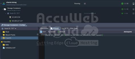 Configure External Nfs Server On Accuwebcloud Dashboard