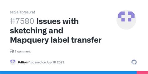Issues With Sketching And Mapquery Label Transfer · Issue 7580