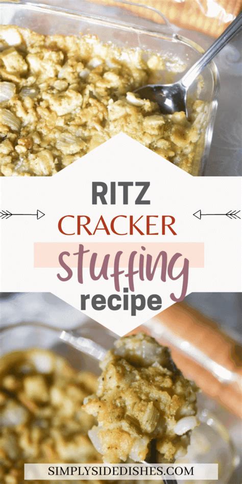 Easy Ritz Cracker Stuffing Recipe