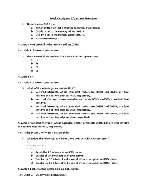 Week 4 Assignment Pdf Duplex Telecommunications Data Transmission