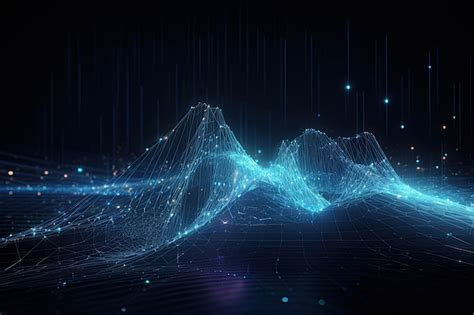 Premium Ai Image Speed Of Digital Transformation In A Blue Light A