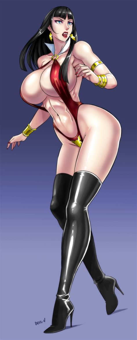 Devil V Vampirella Character Vampirella Looking Away Highres O 1girl O Armlet