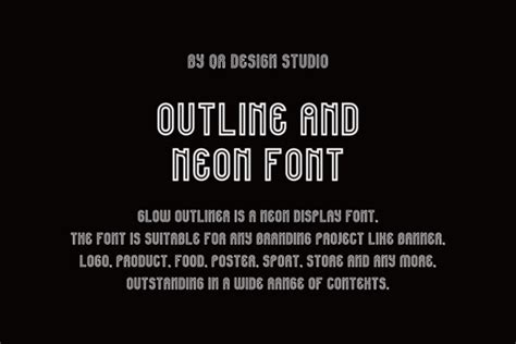 Glow Outliner Font Free Font